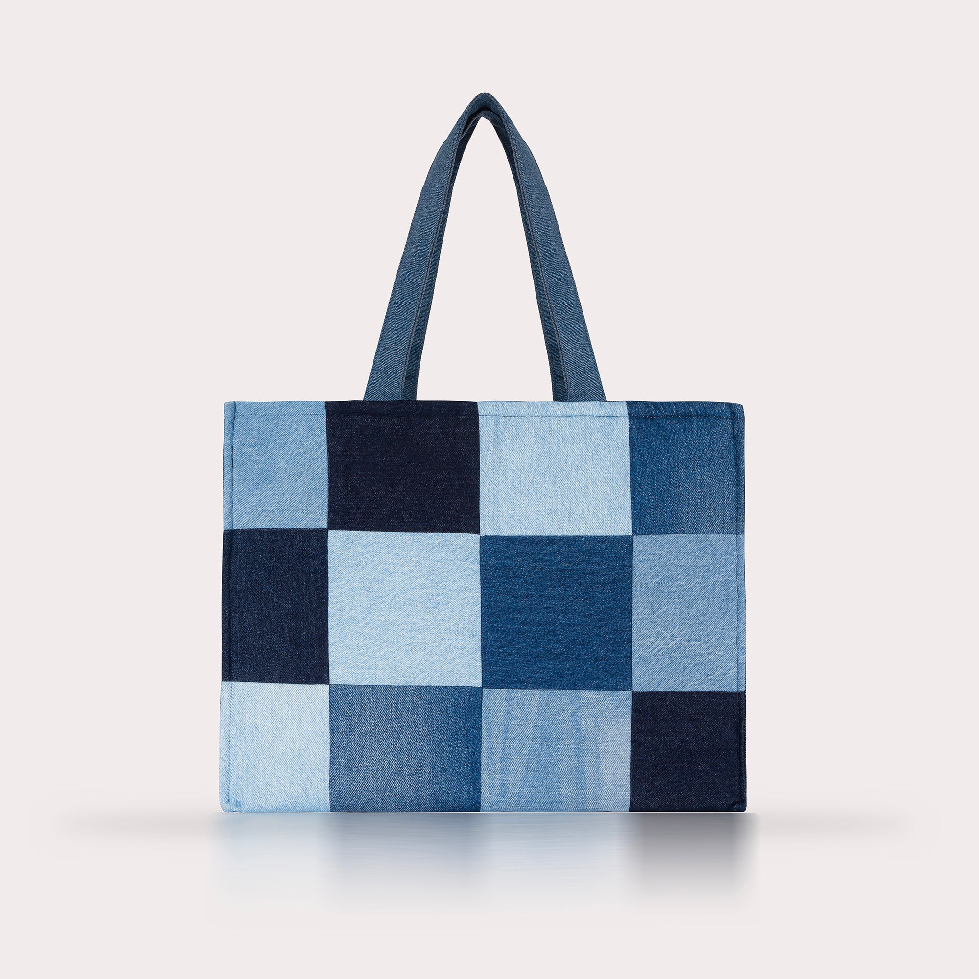 Denim Patchwork tote | Sustainable Tote | Karmann – Karmann - Crafting ...
